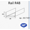 Rail pour ossature métallique - Label Matériaux